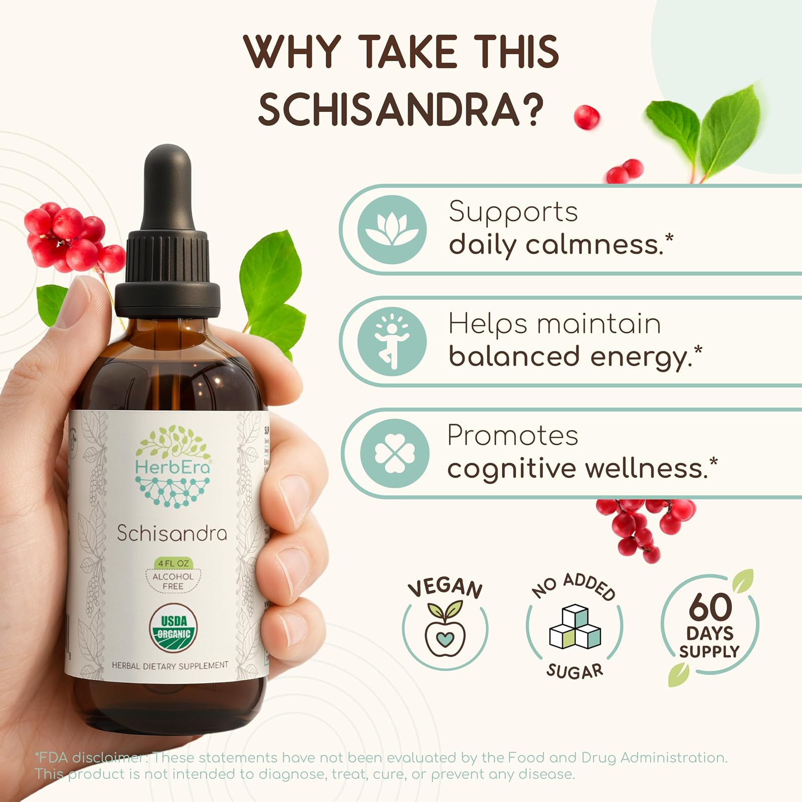 Alcohol-free Schisandra herbal supplement