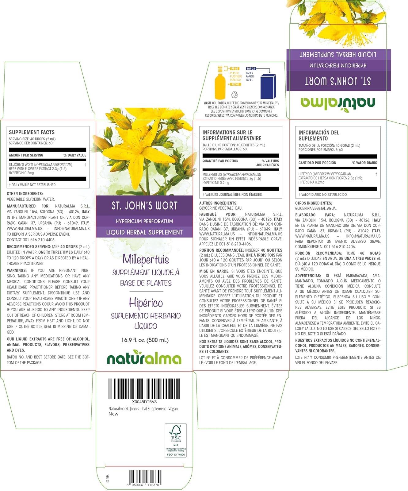 Alcohol-free St. John's Wort extract