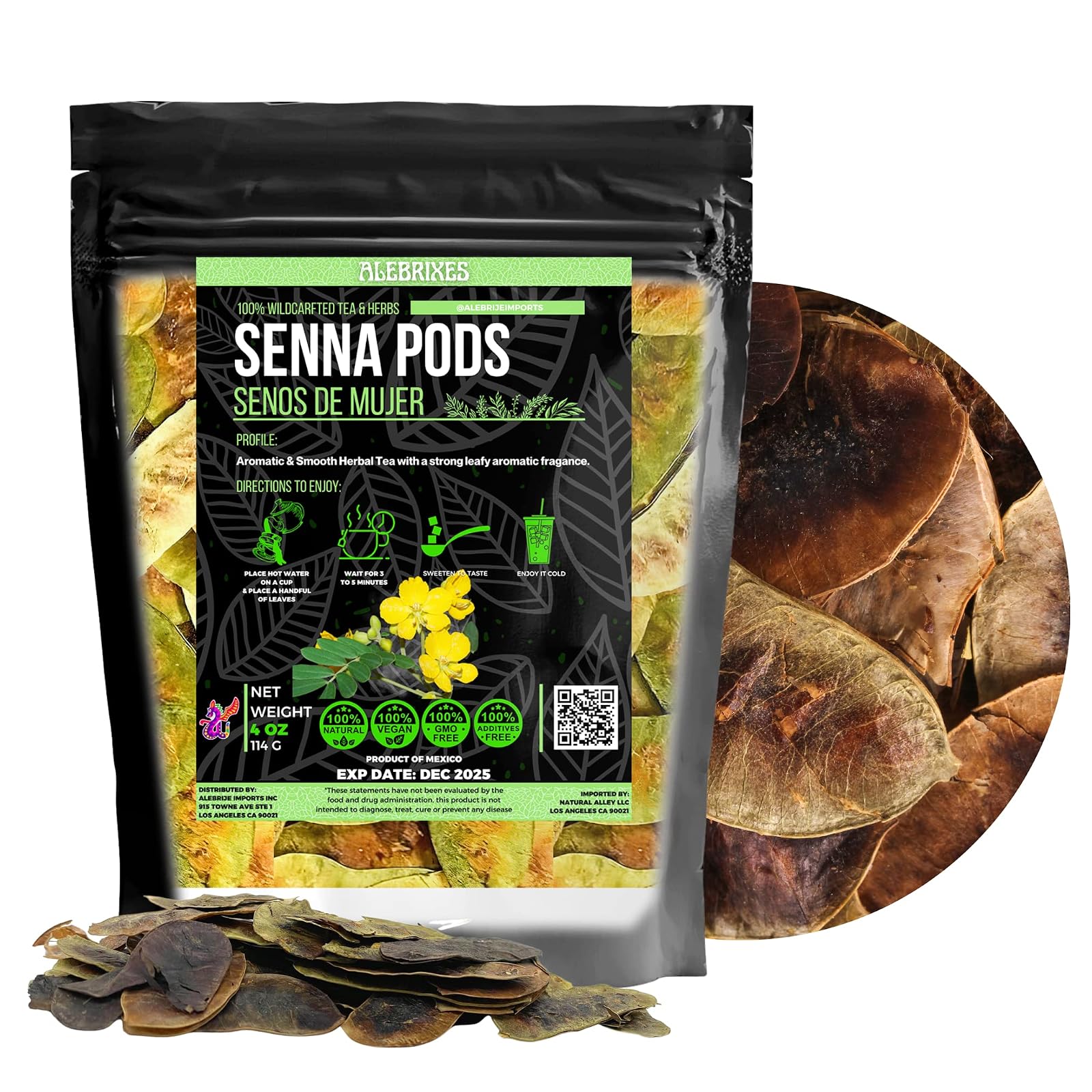 Alebrixes Senna Pods herbal tea benefits