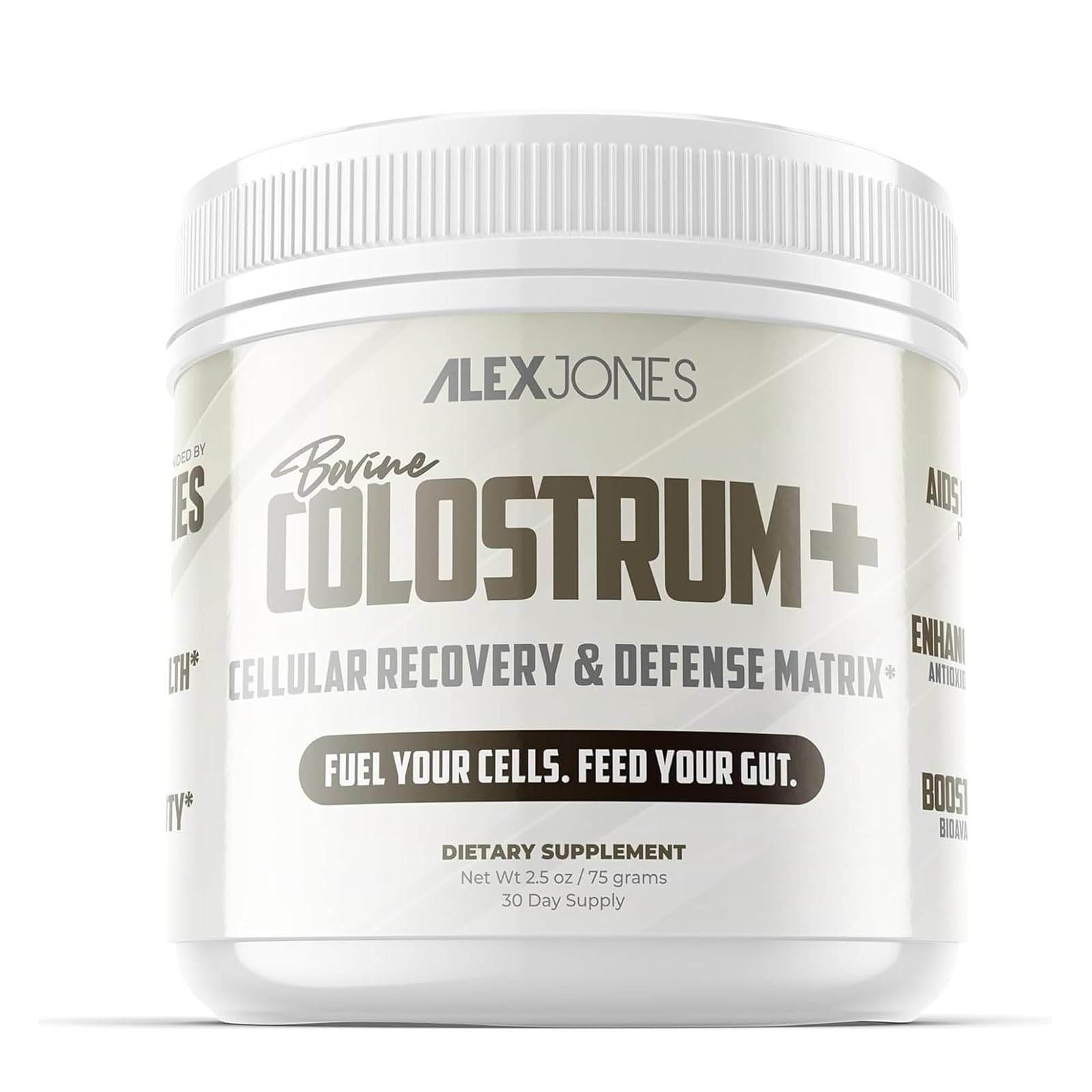 Alex Jones Bovine Colostrum benefits