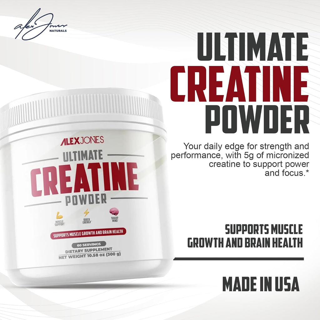 Alex Jones creatine for athletes