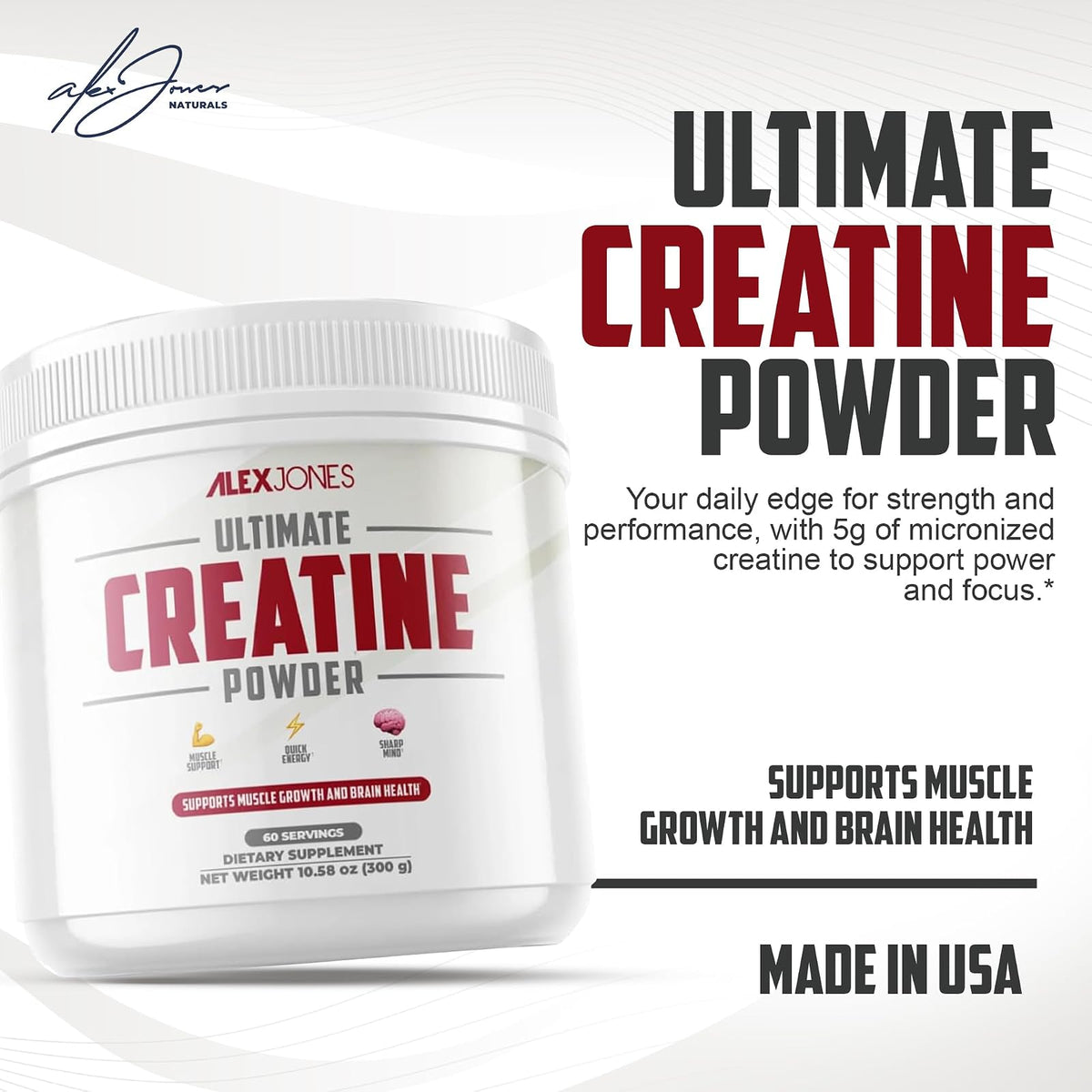 Alex Jones creatine for athletes