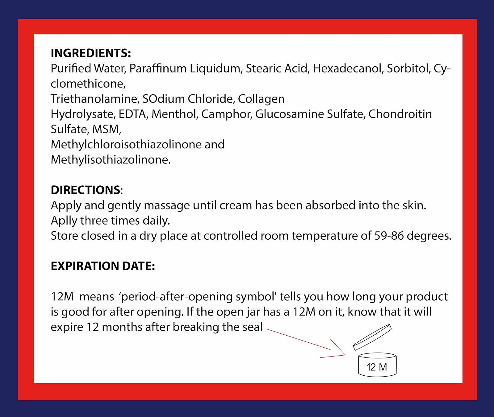 ALFA VITAMINS joint support cream