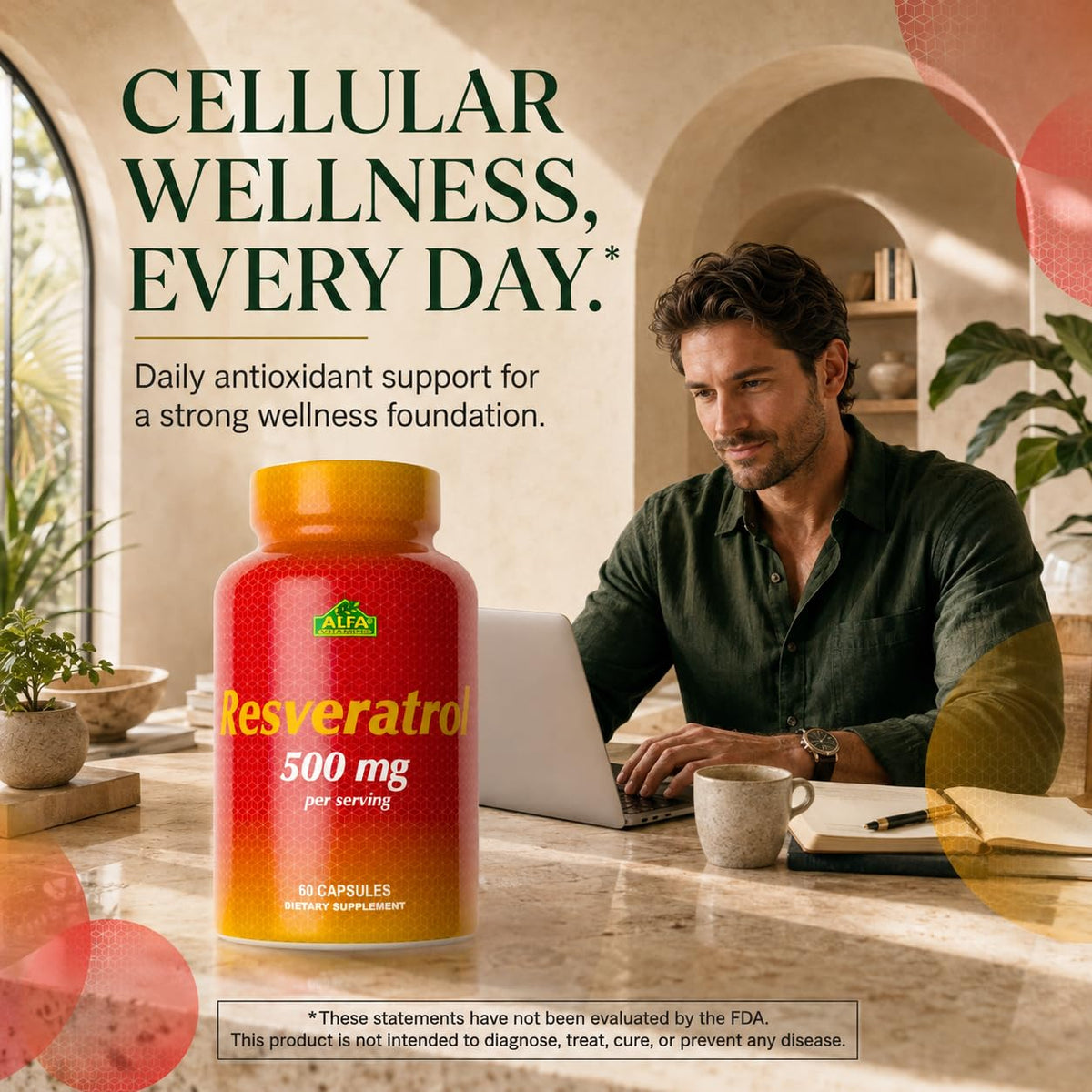 Alfa Vitamins Resveratrol for overall wellness