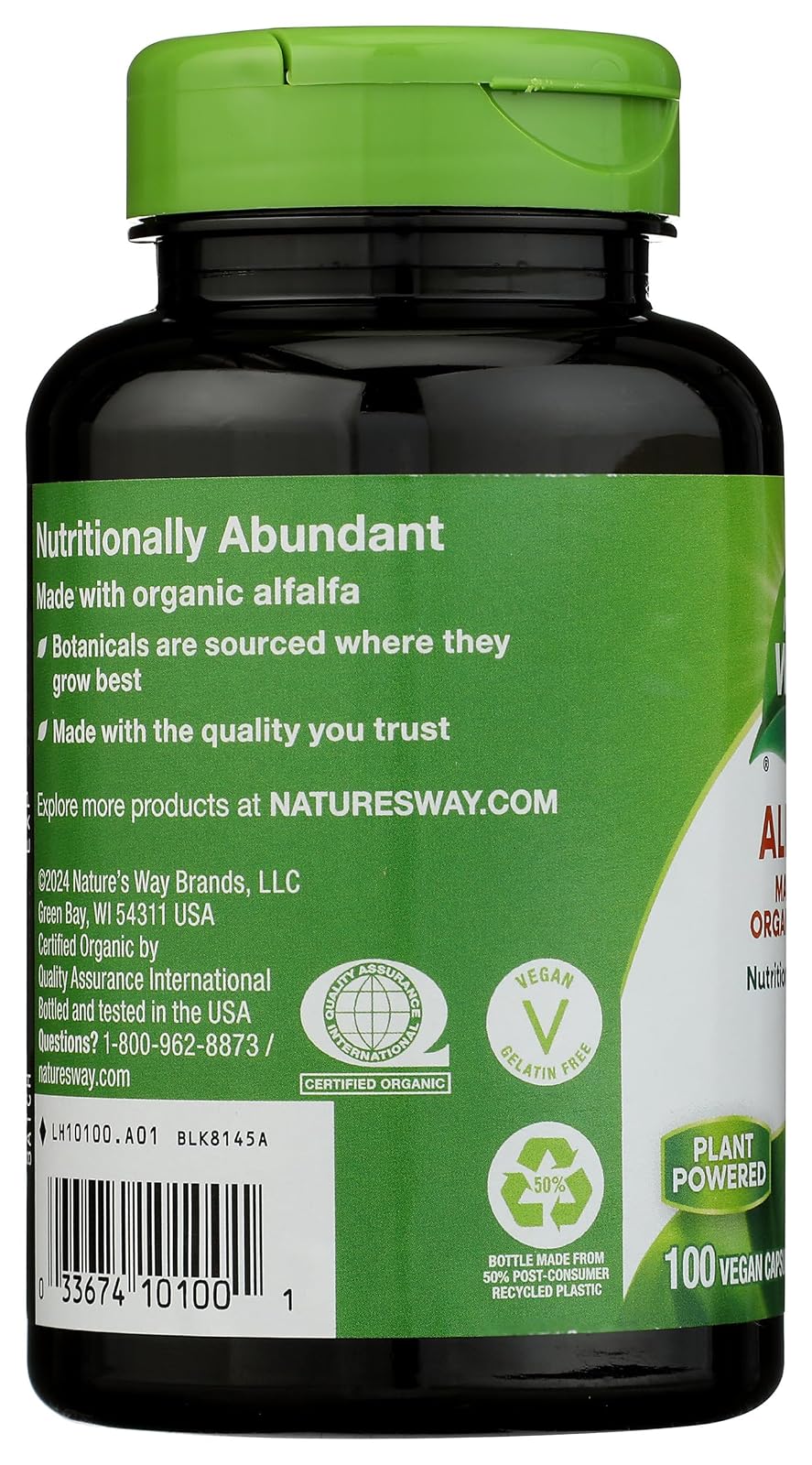 Alfalfa capsules for overall wellness