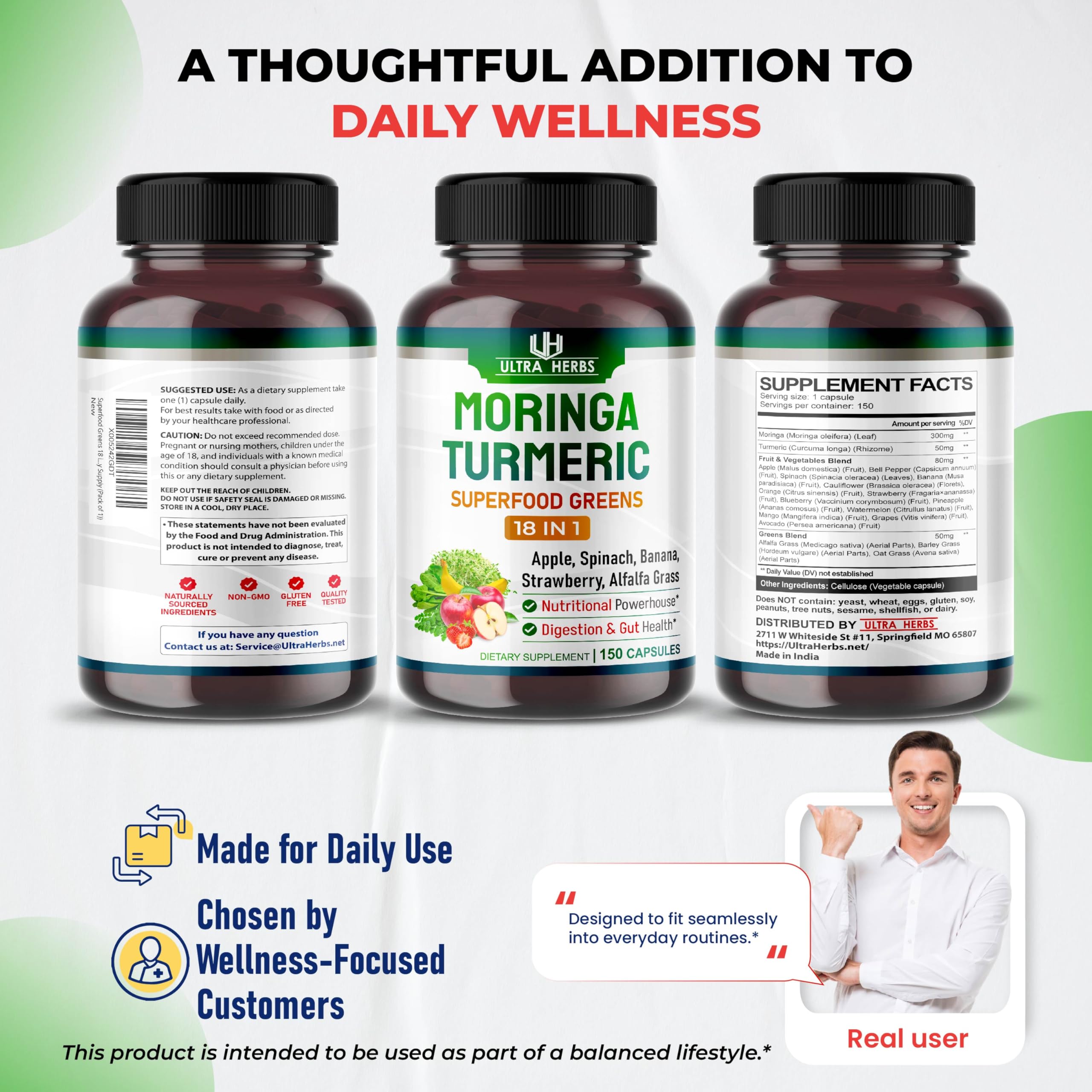 Alfalfa greens for natural energy