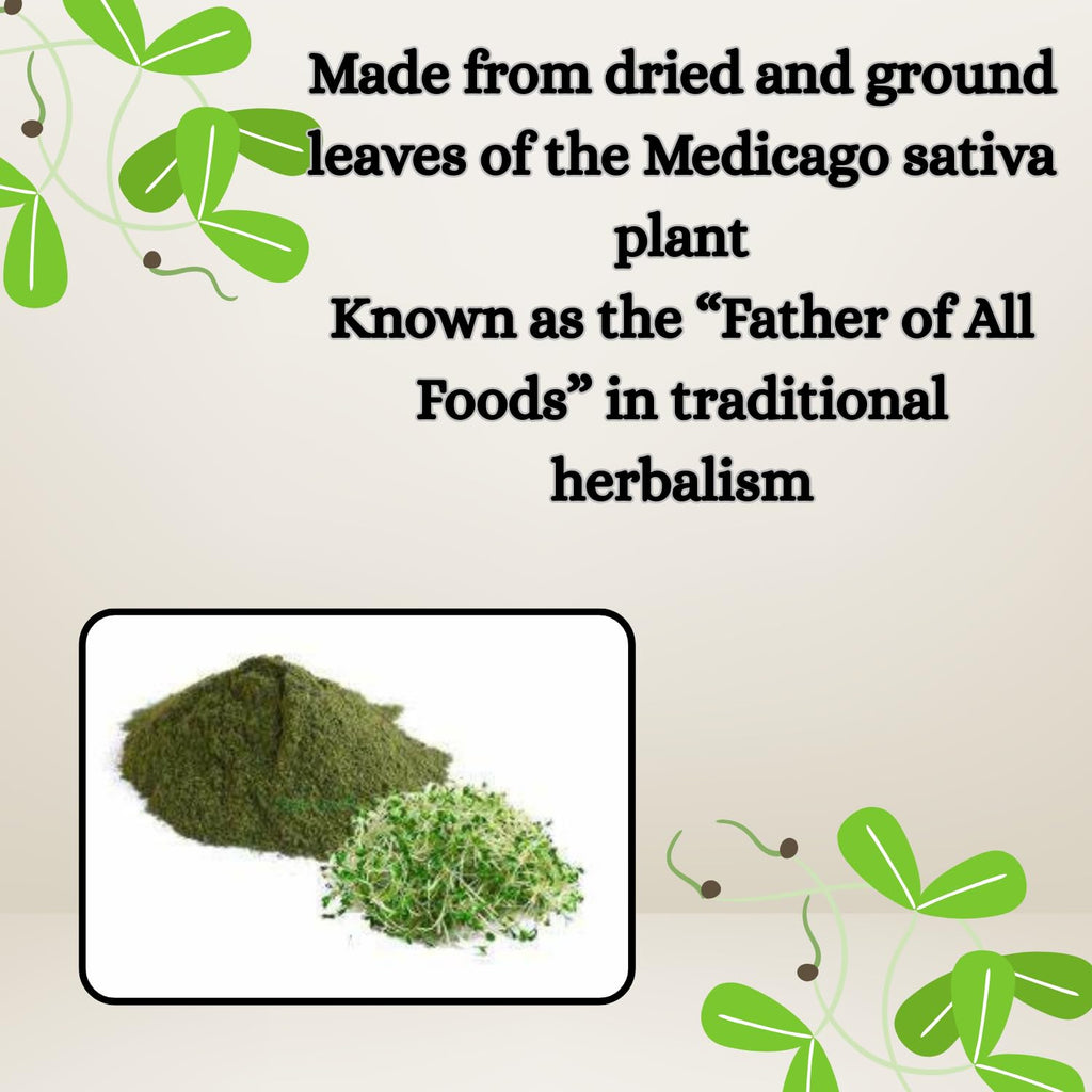 Alfalfa leaf powder for energy boost