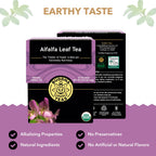 Alfalfa leaf tea for herbal detox