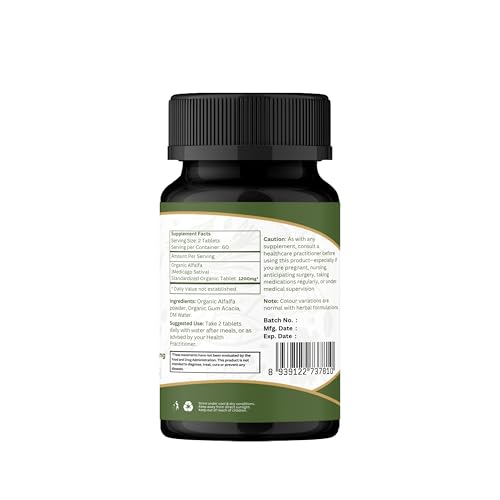 alfalfa tablets for a healthy lifestyle