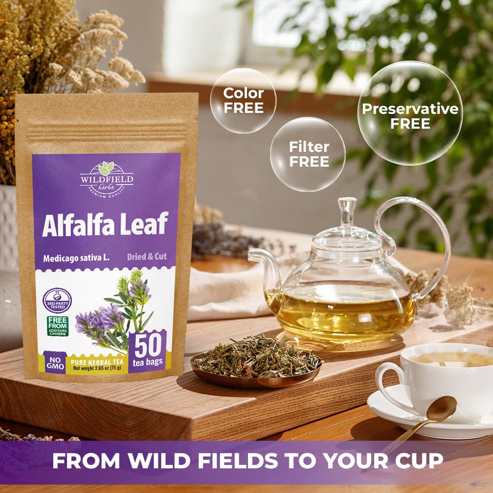 Alfalfa tea for digestive health
