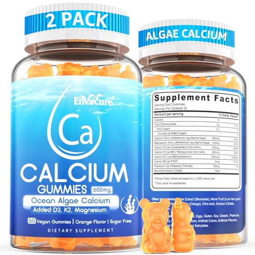 algae calcium gummies with vitamin D3