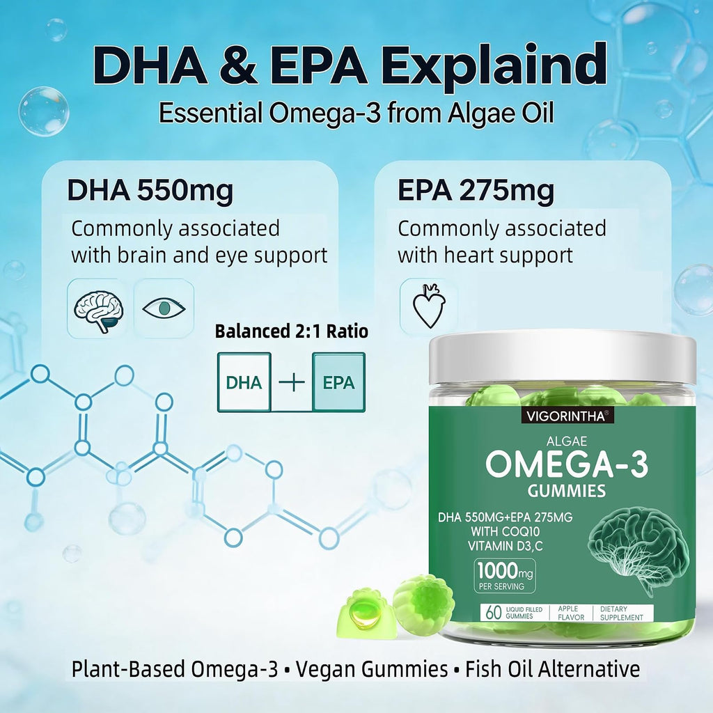Algae oil for healthy brain