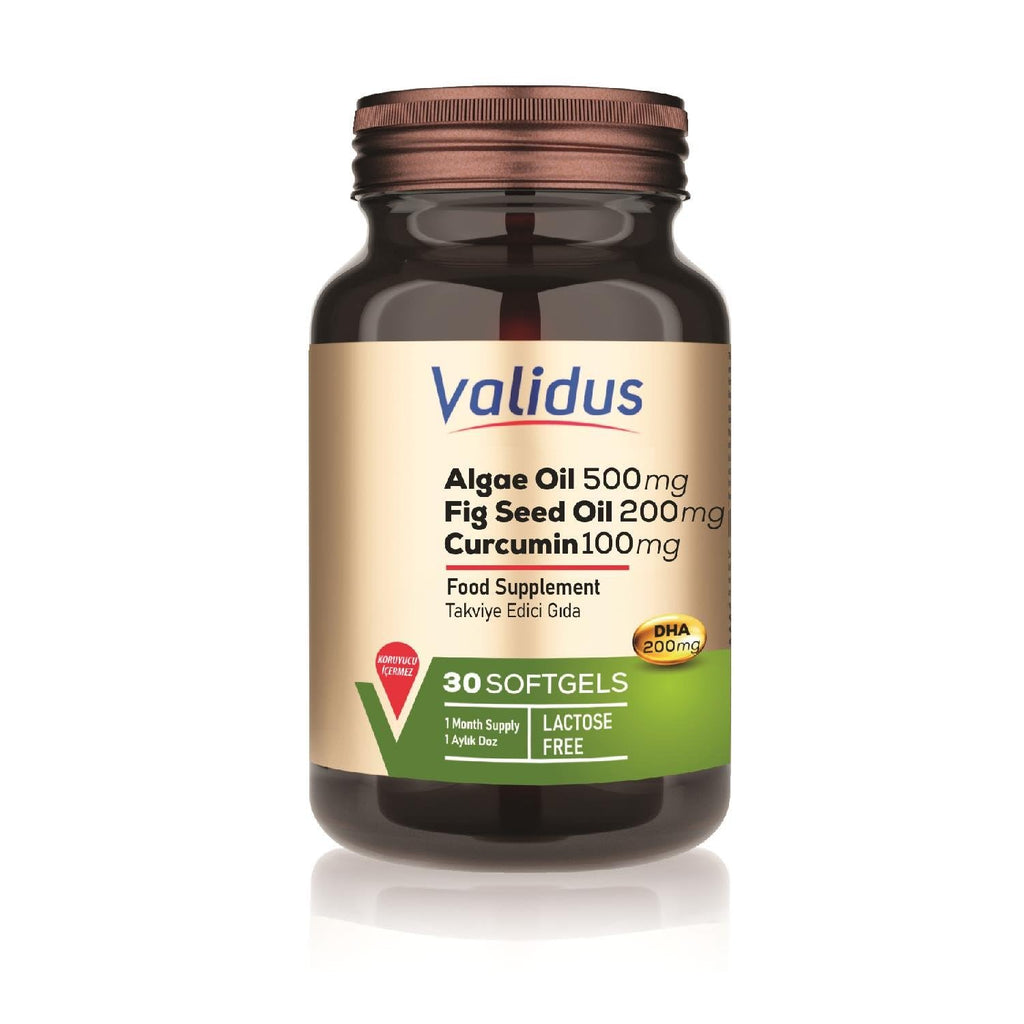 Algae oil softgels for heart health