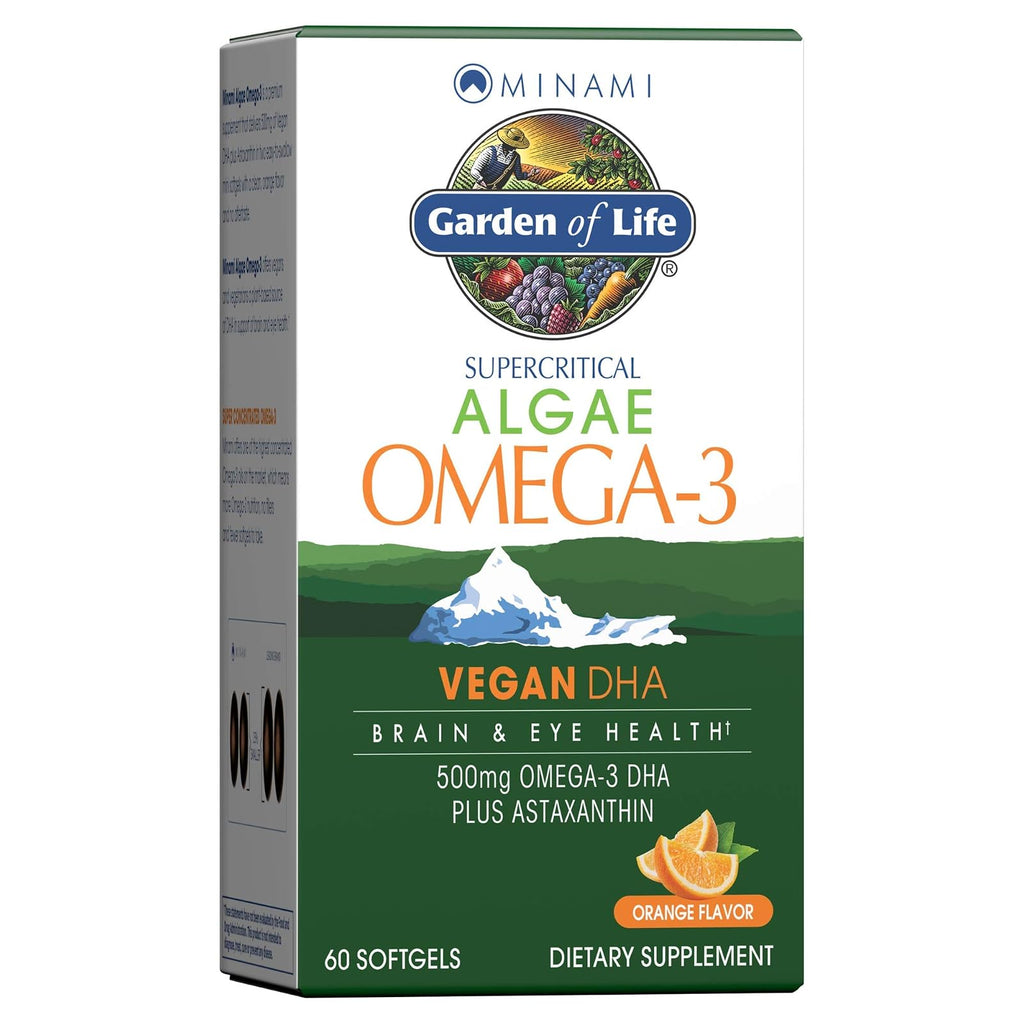 algae omega vegan DHA softgels