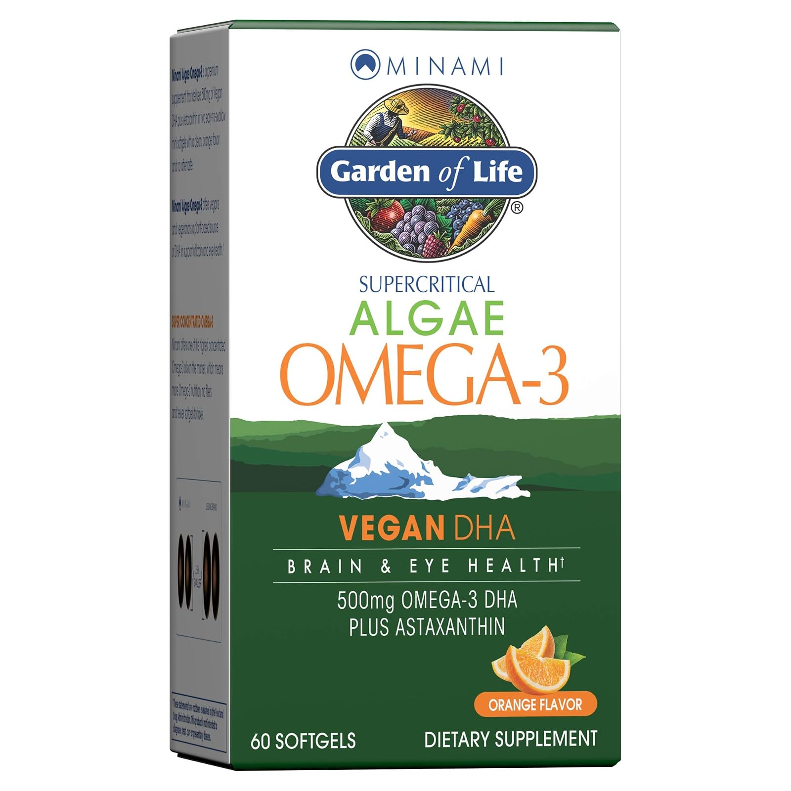 algae omega vegan DHA softgels