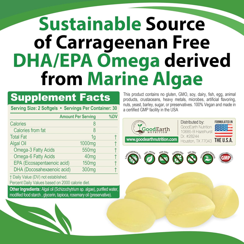 Algal DHA EPA for brain support