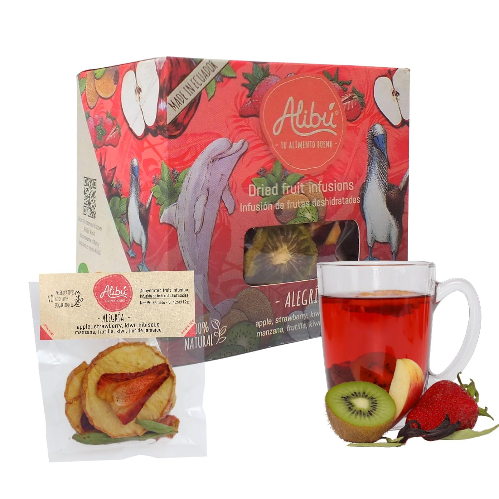 Alibú dried fruit tea infusion