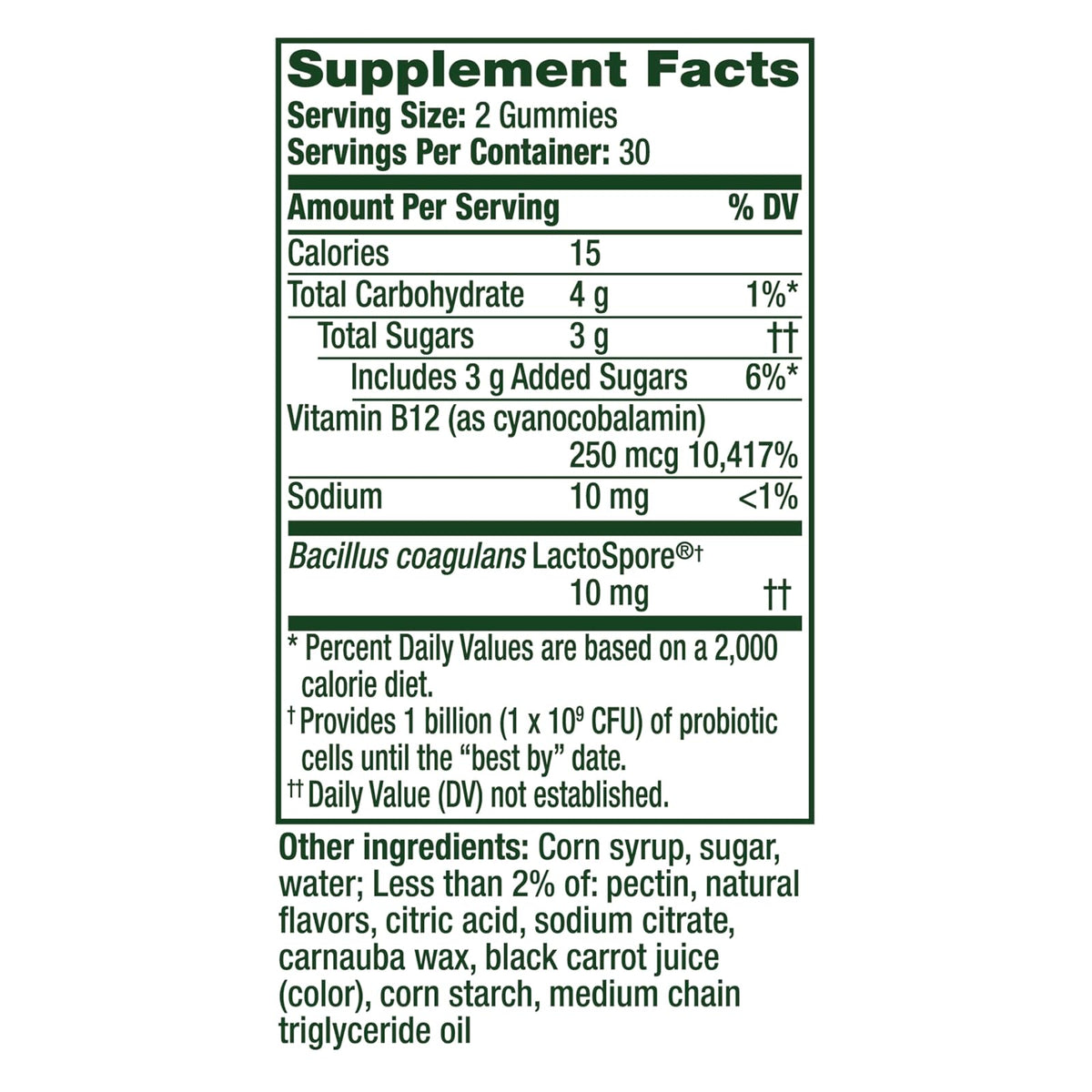 Align digestive health gummies for adults