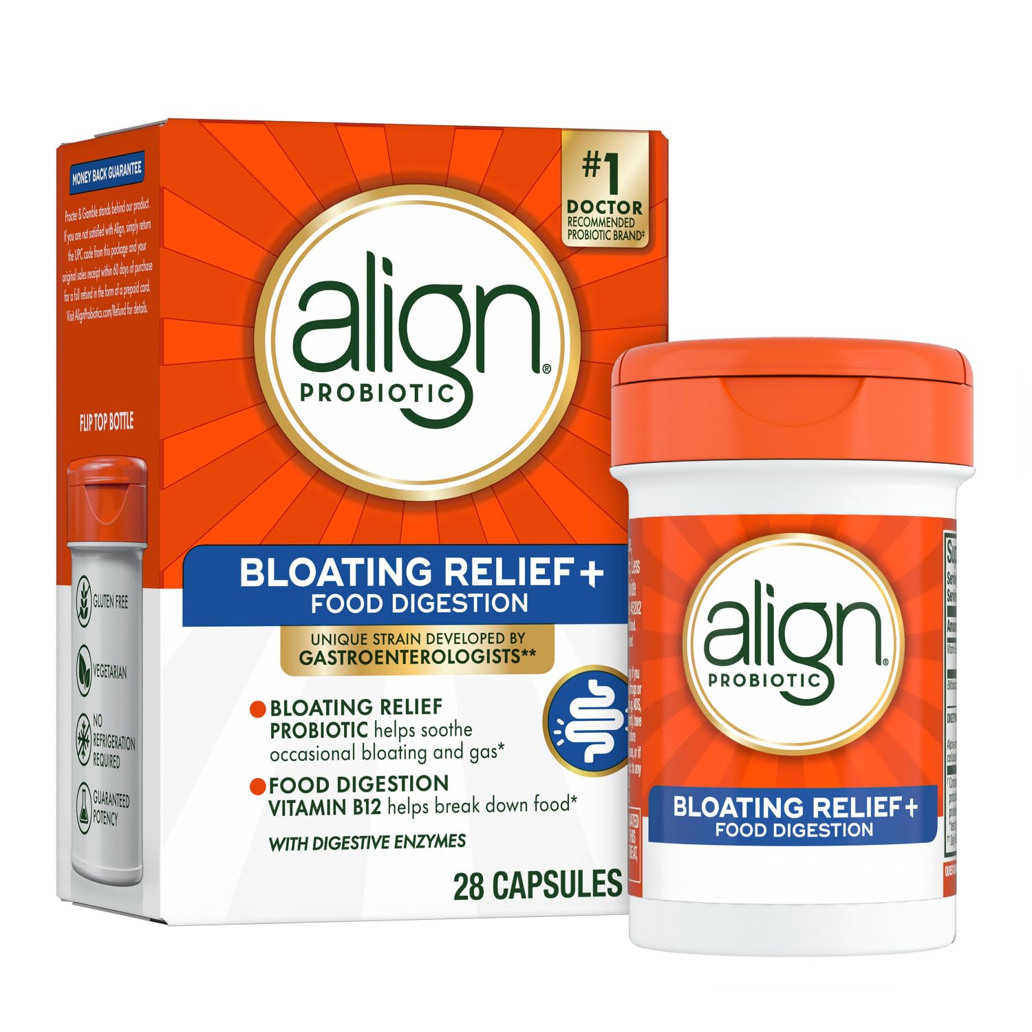 Align probiotic bloating relief capsules