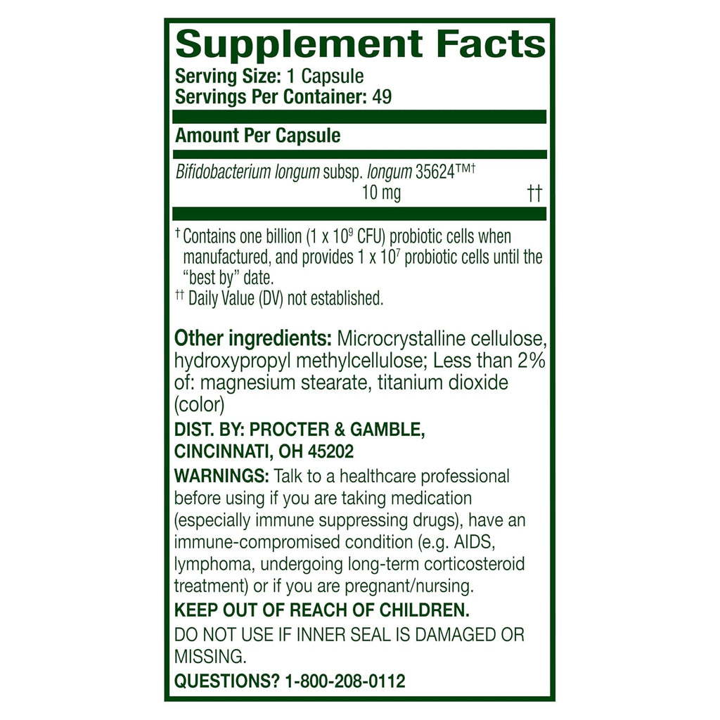 Align probiotic capsules for all ages