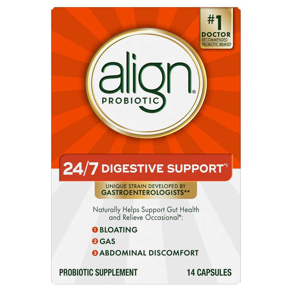 Align probiotic capsules for digestive health