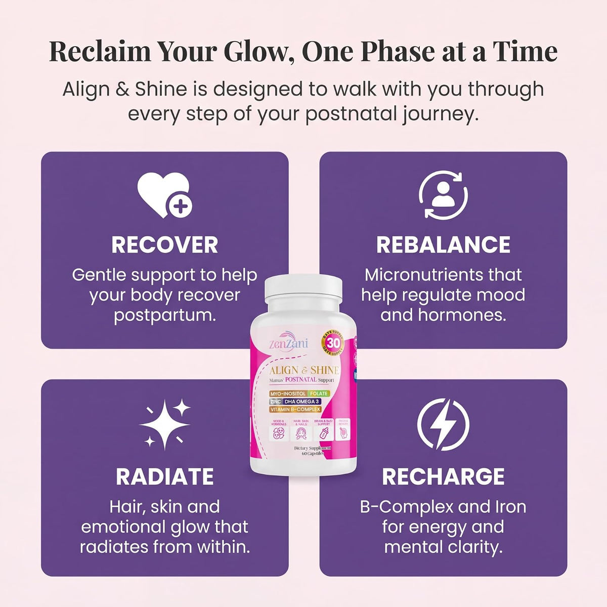 Align & Shine vitamins for energy boost