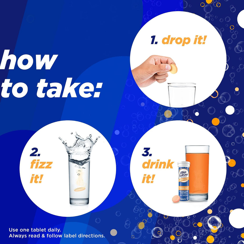 Alka-Seltzer Energy Boost for active lifestyle