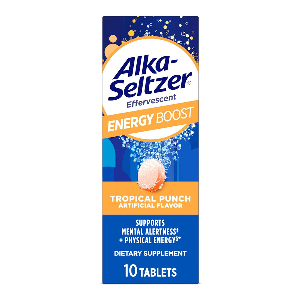 Alka-Seltzer Energy Boost tablets for endurance
