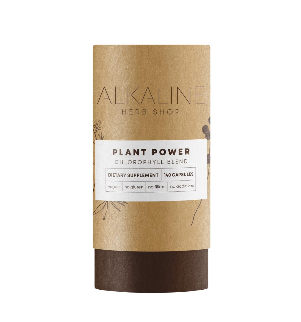 Alkaline Herb Shop chlorophyll capsules for detox