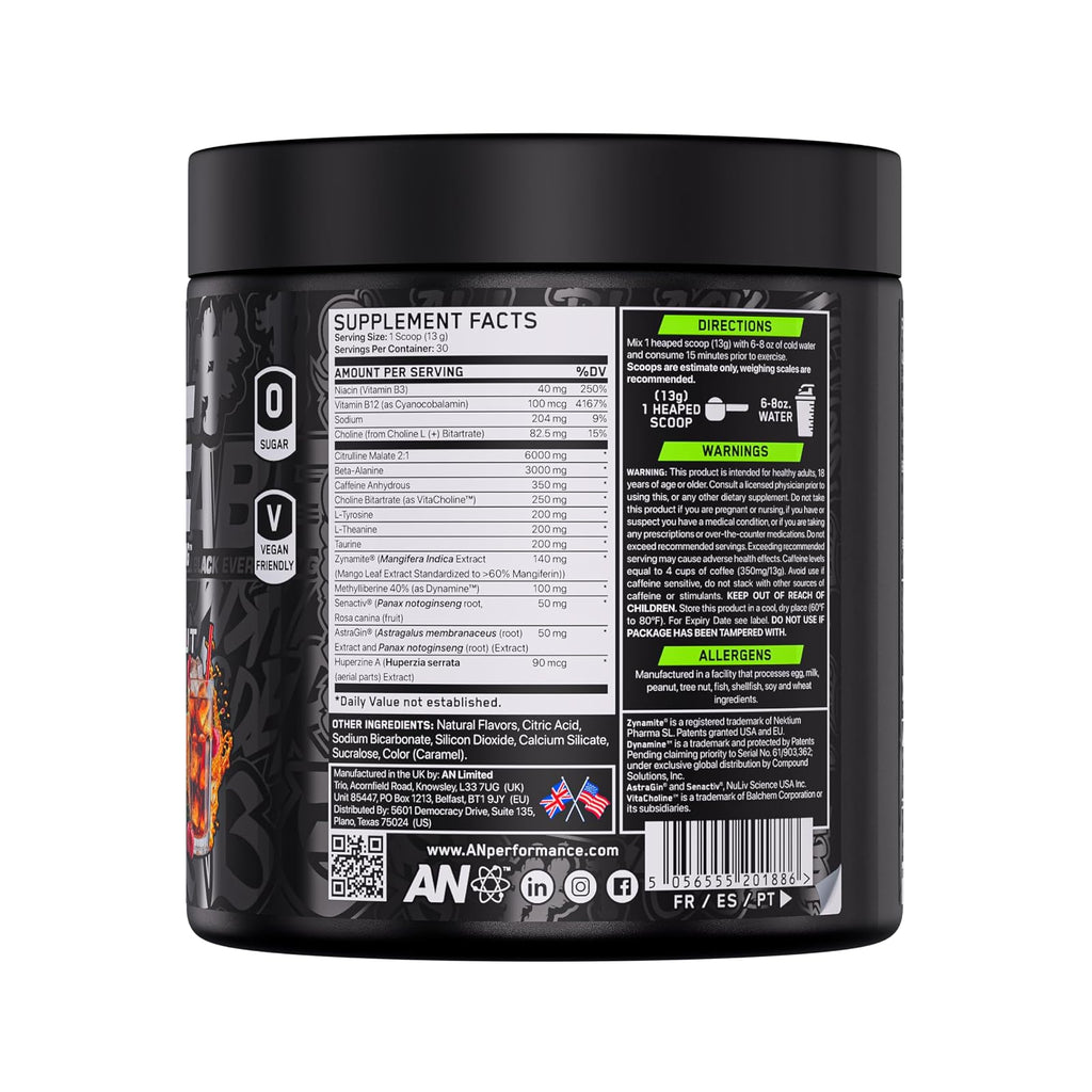 All Black Everything pre-workout energy