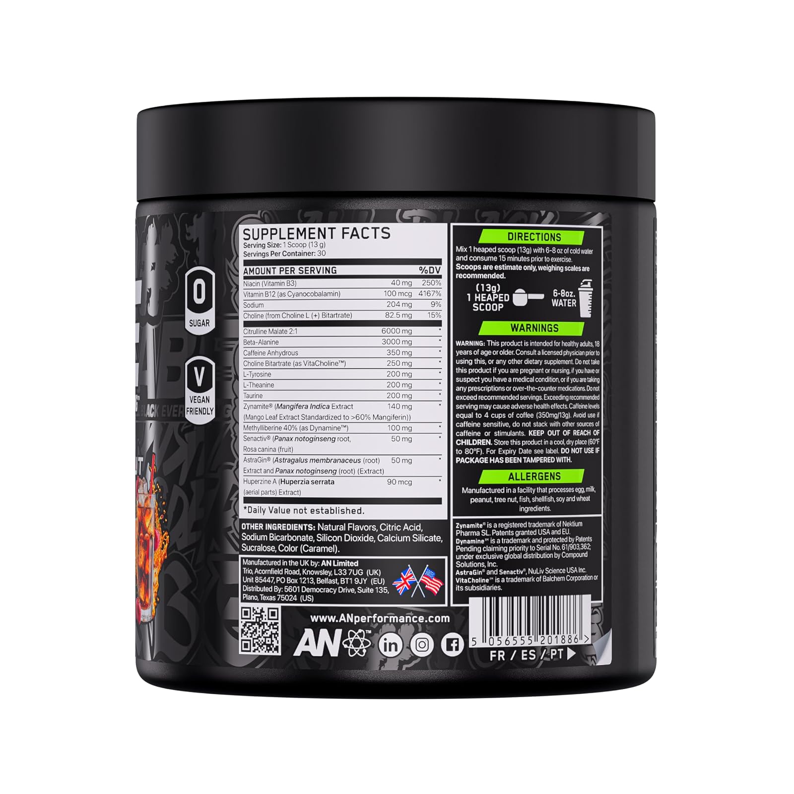 All Black Everything pre-workout energy