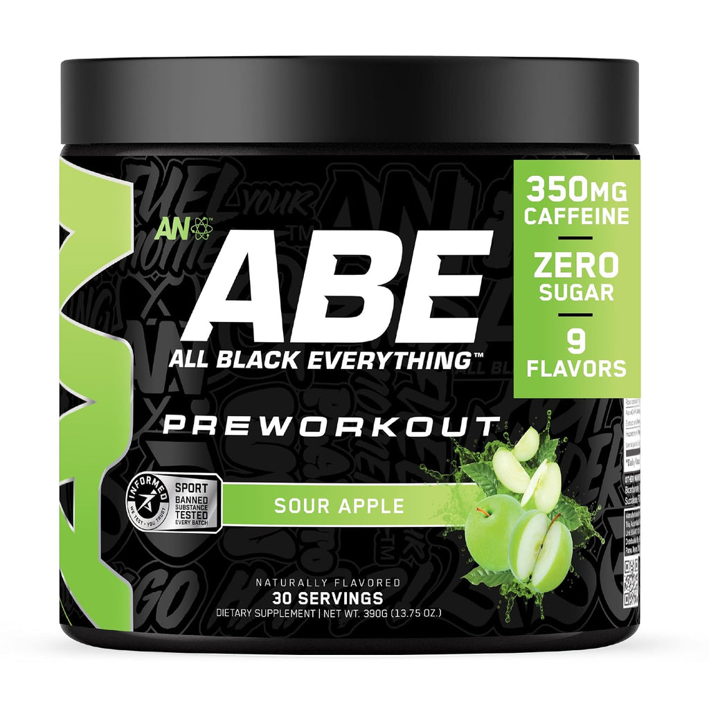 All Black Everything pre-workout sour apple