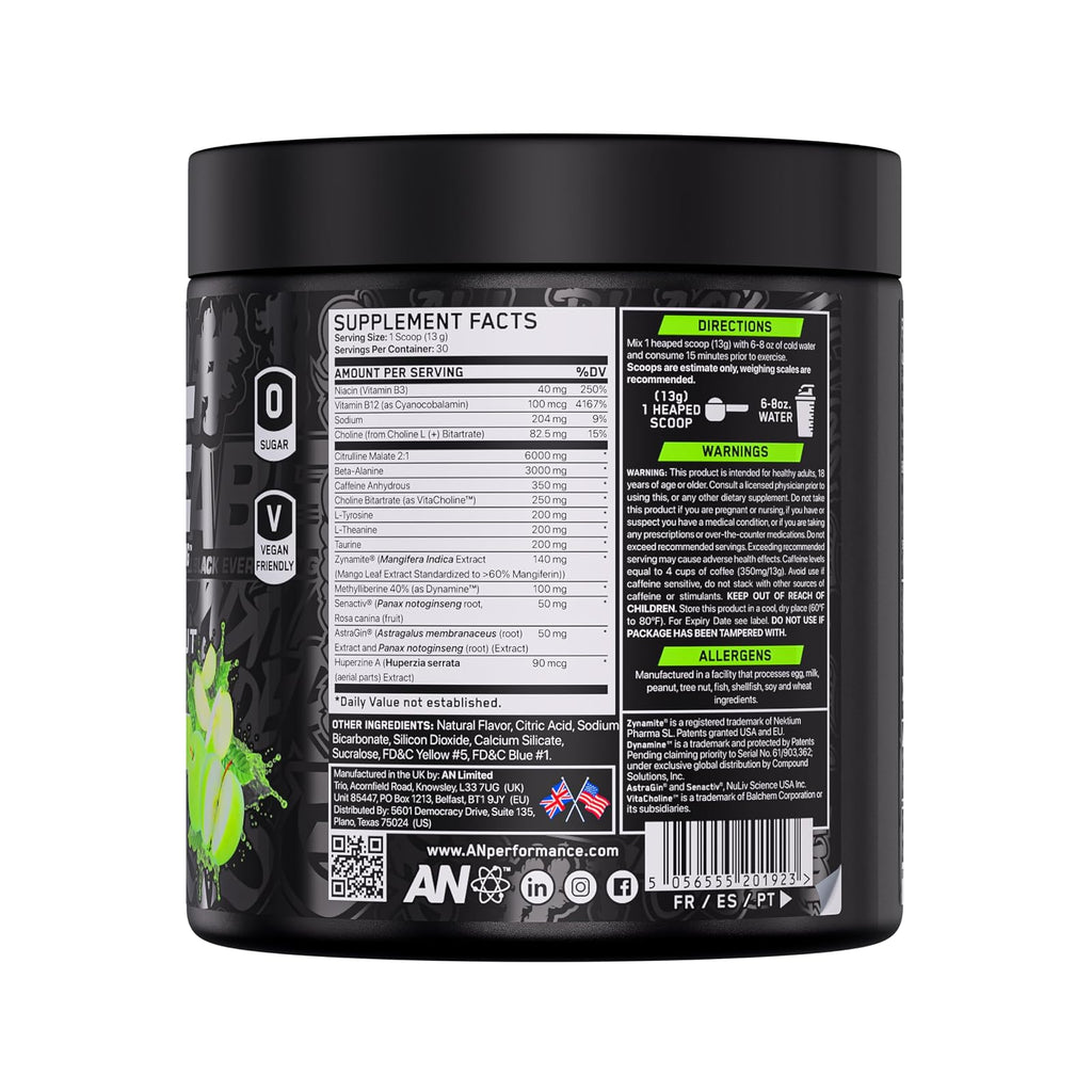 All Black Everything sports nutrition powder