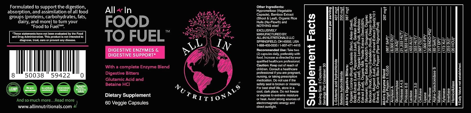 All In Nutritionals food to fuel energy