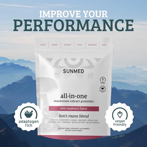 All-in-one mushroom blends gummies