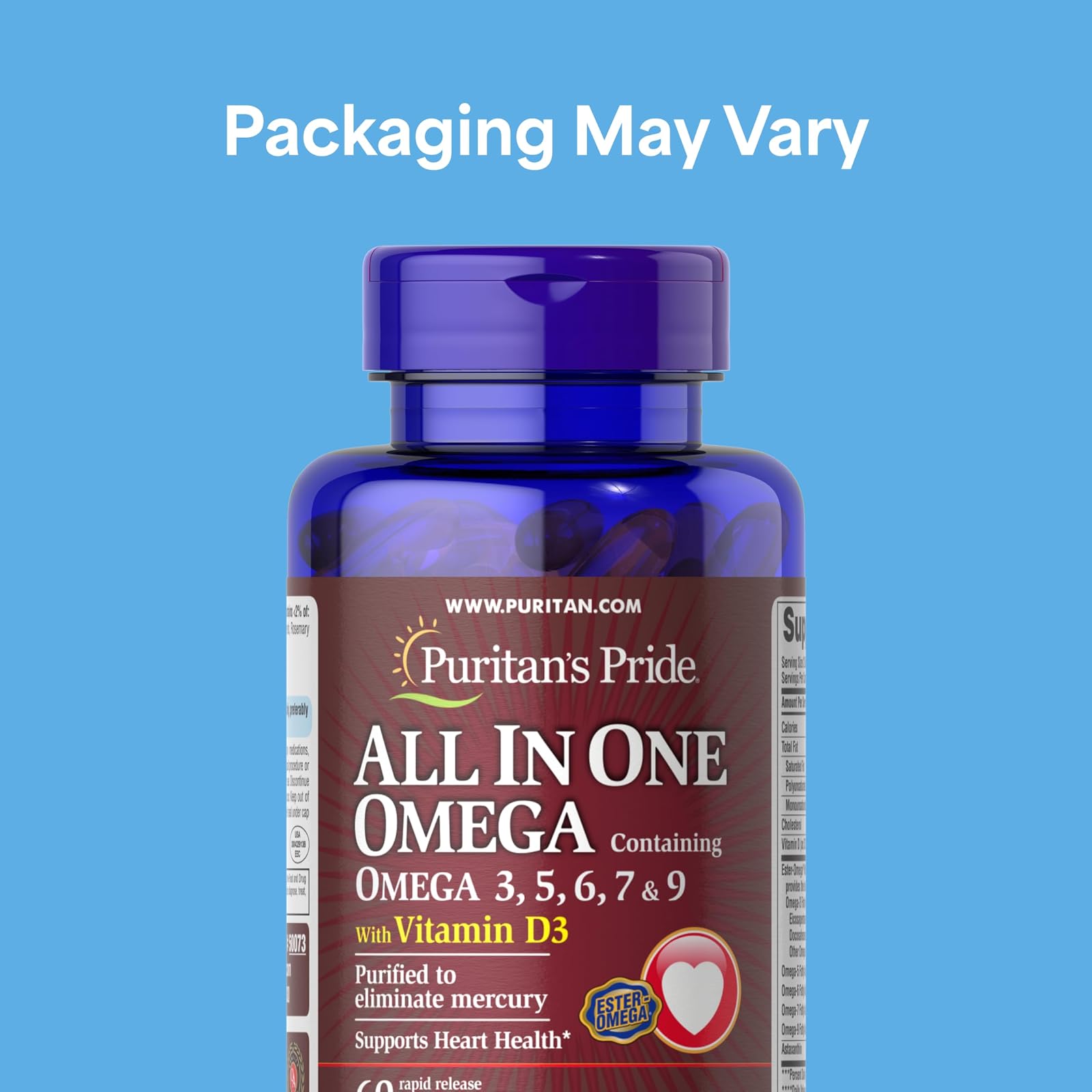 All in One Omega 3 softgels for men