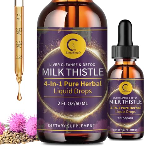 All-natural milk thistle extract drops