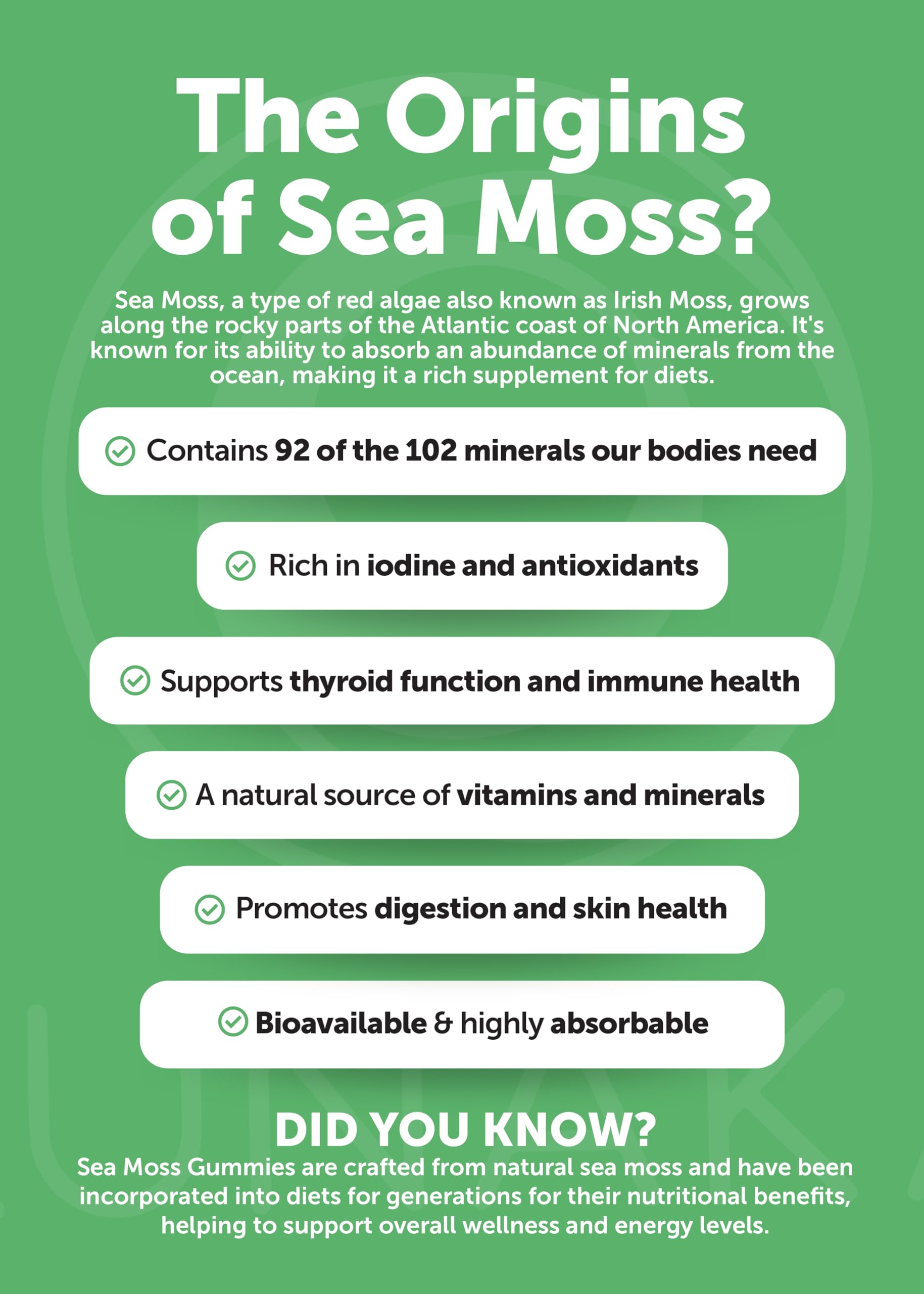 All-natural vitamin and mineral blend