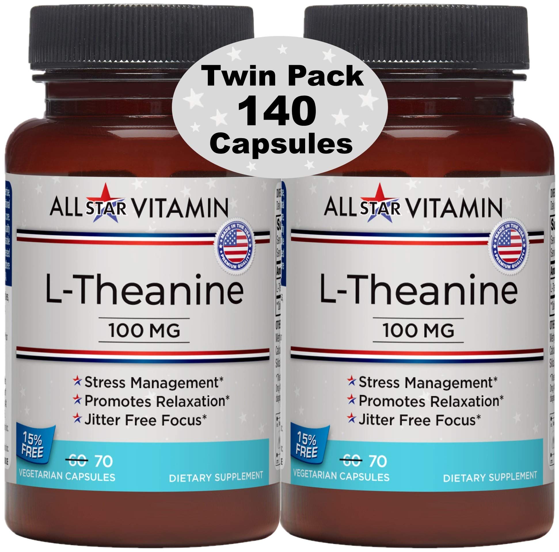 All-Star L-Theanine stress relief capsules