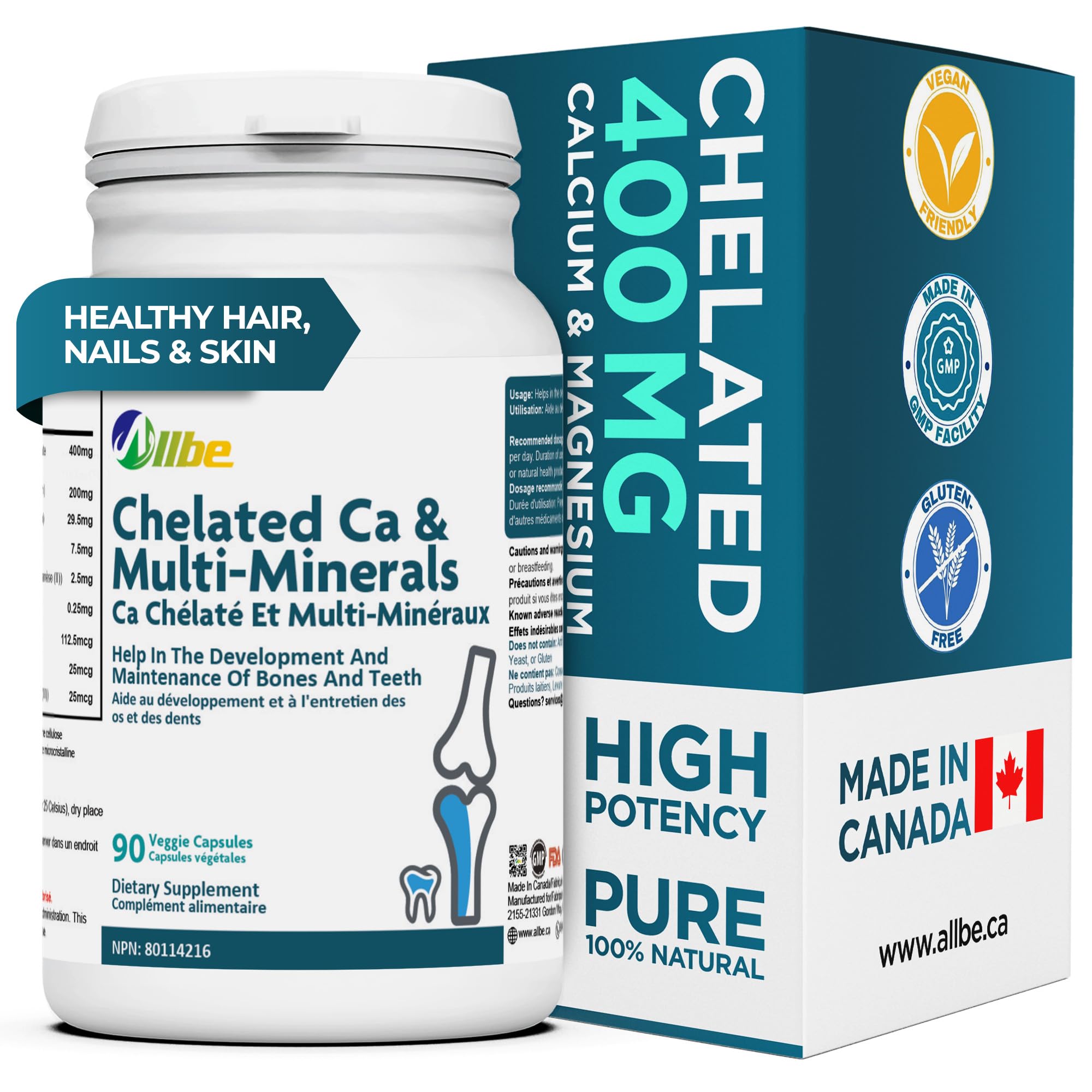 ALLBE calcium capsules for bone health