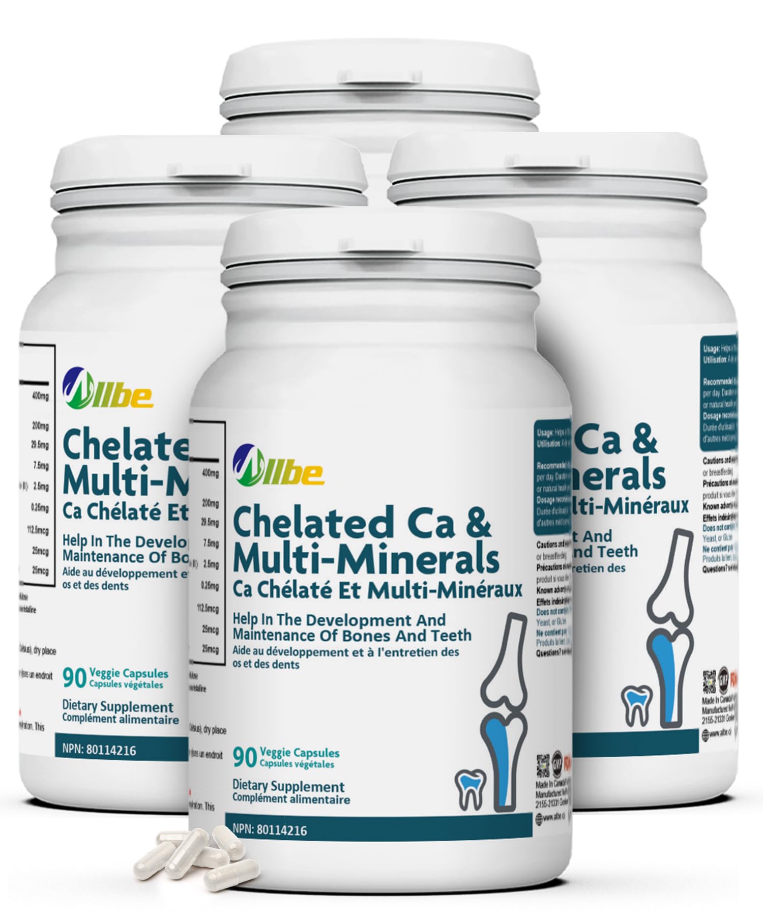 ALLBE calcium capsules for strong bones