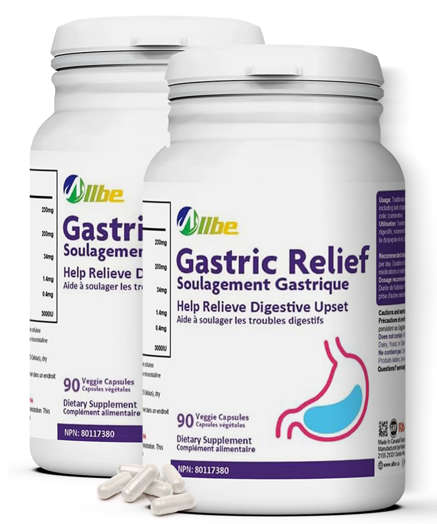 Allbe ginger capsules for digestion
