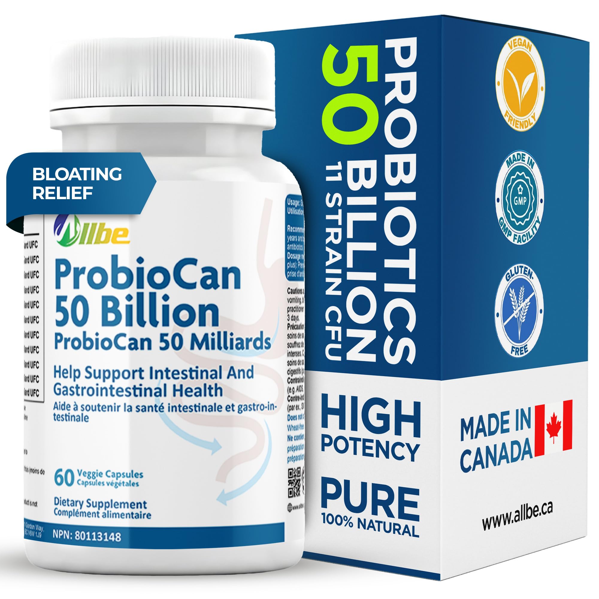 Allbe ProbioCan prebiotics for gut health
