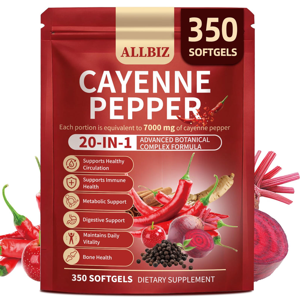 ALLBIZ organic cayenne pepper capsules