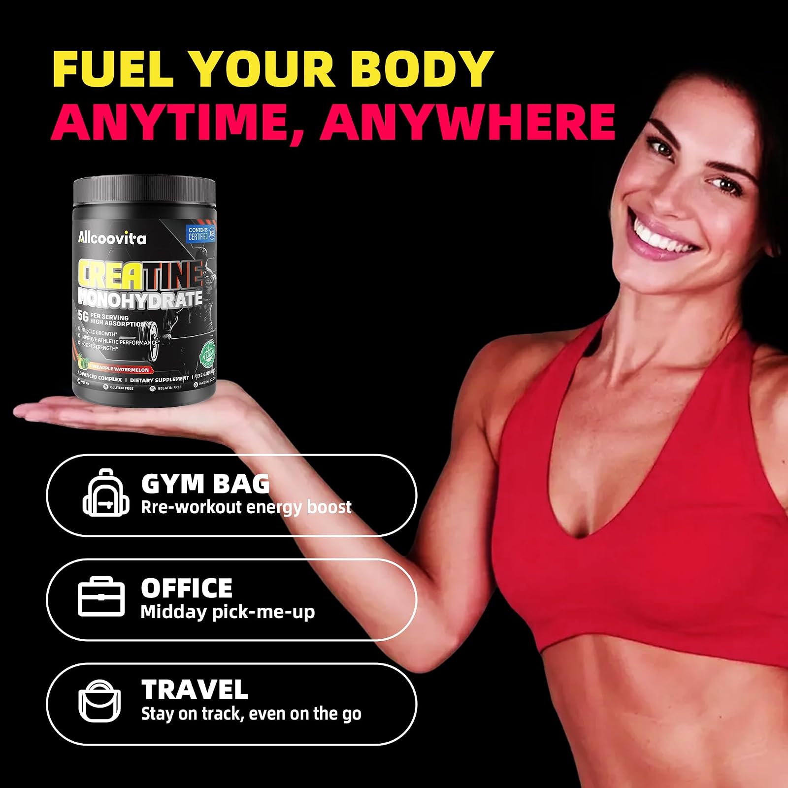Allcoovita creatine support for fitness goals