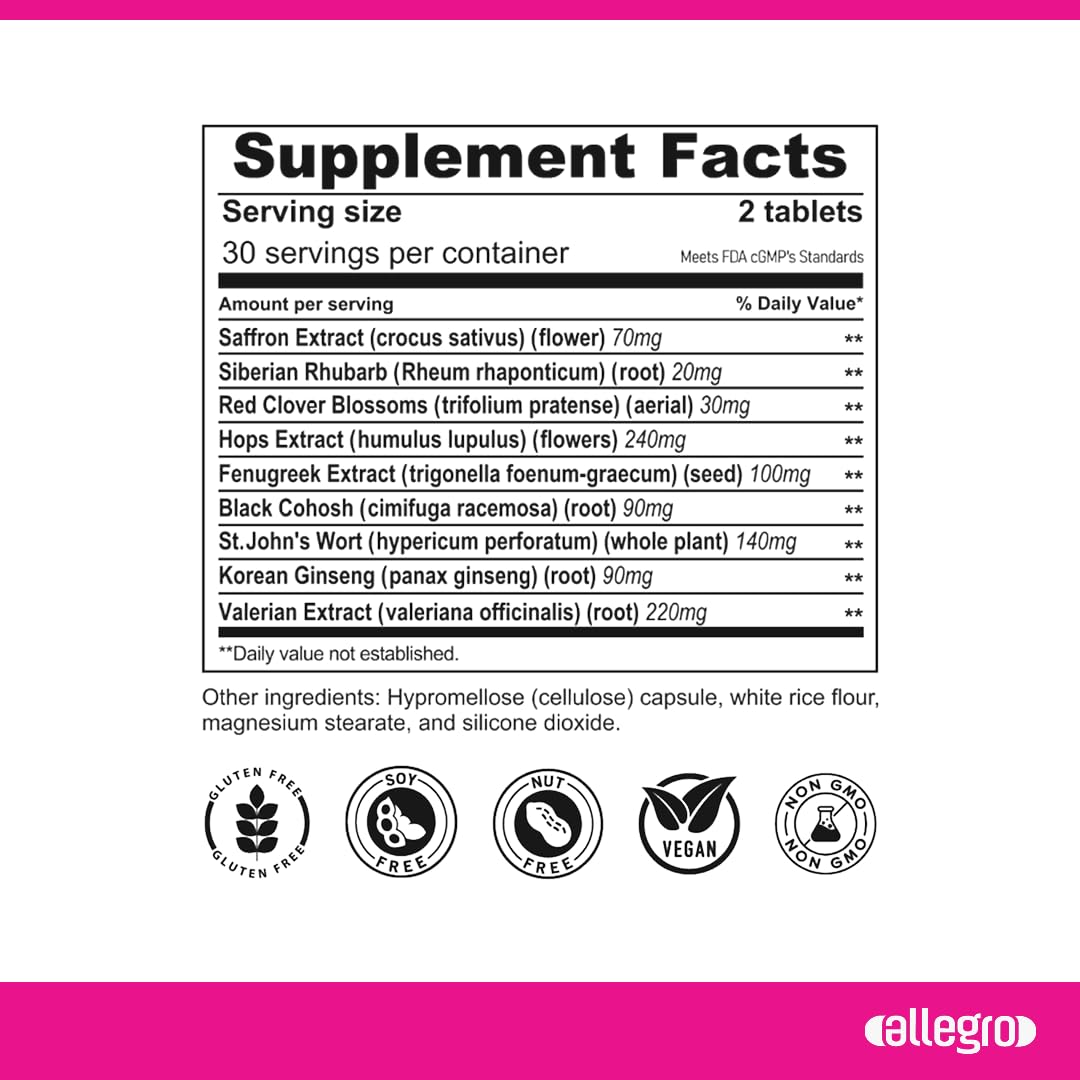 Allegro 60 capsules for hormonal balance