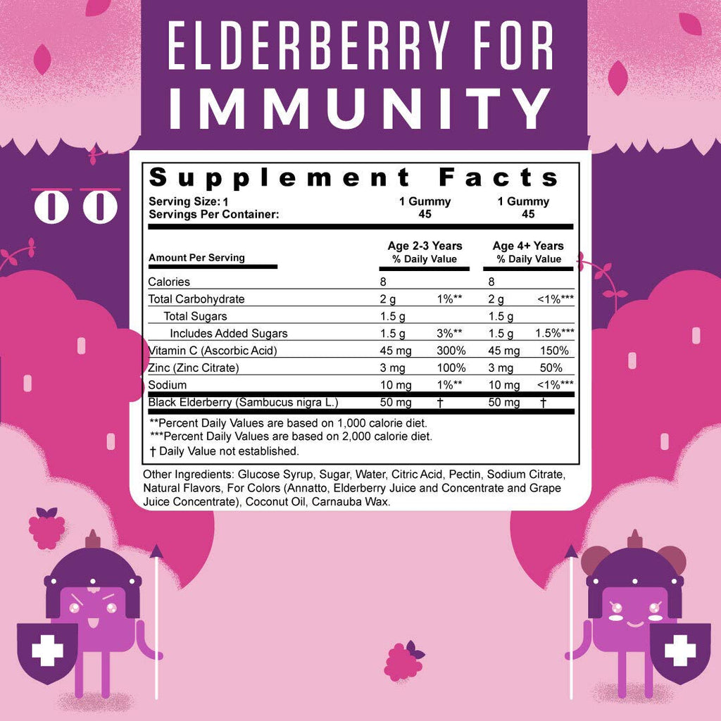 allergen-free elderberry vitamin for kids