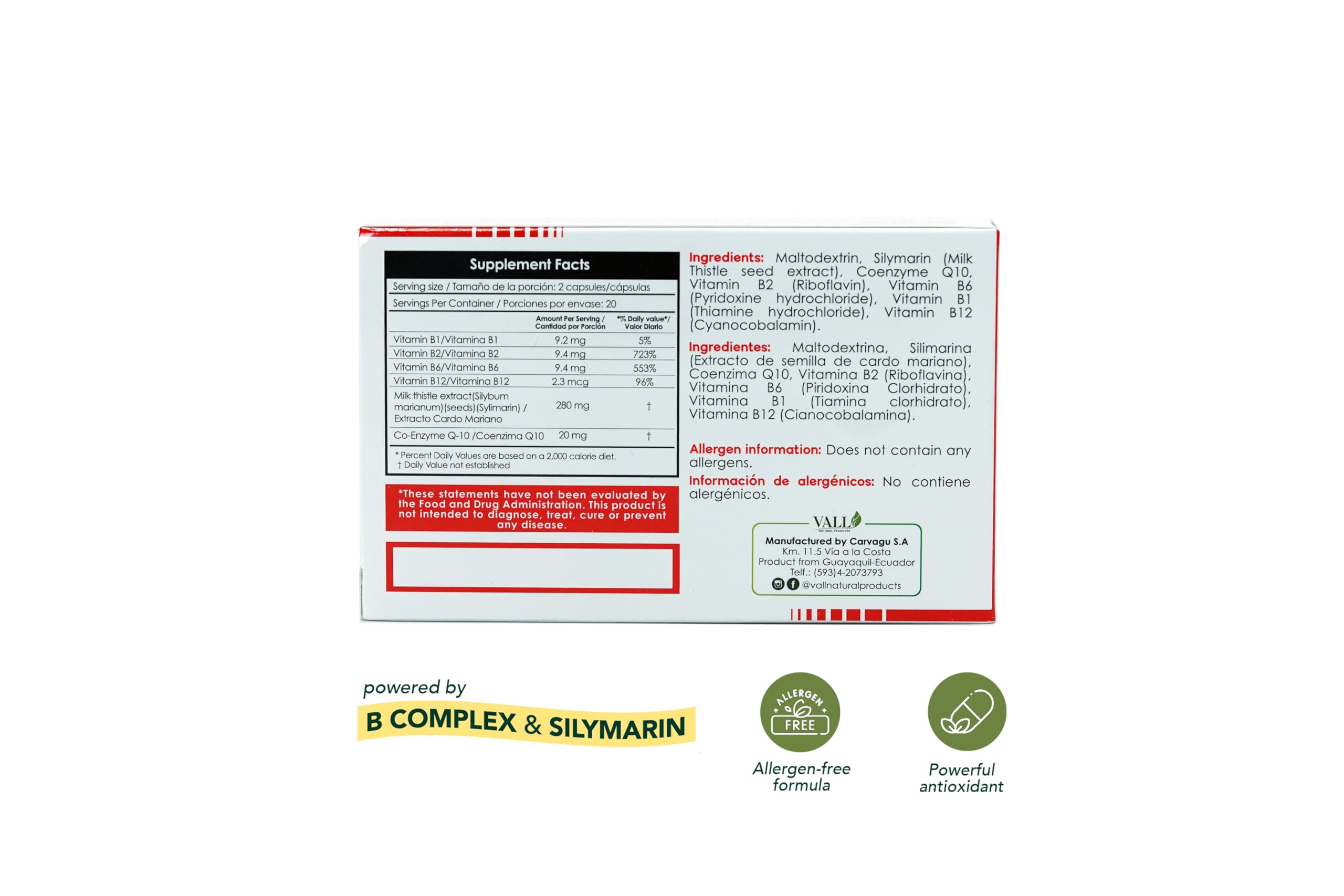 Allergen-free vitamin blend