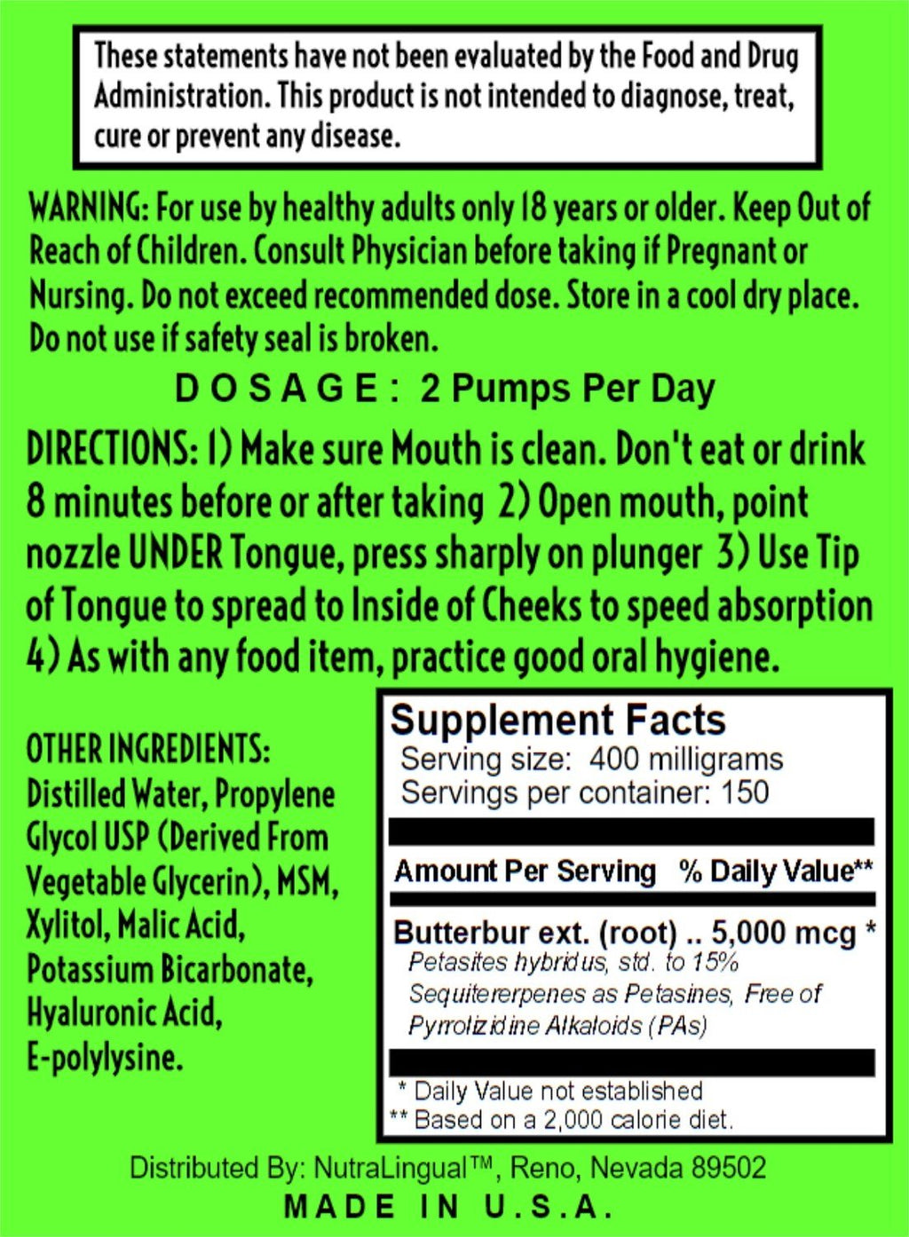 Allergy relief blended vitamin supplement