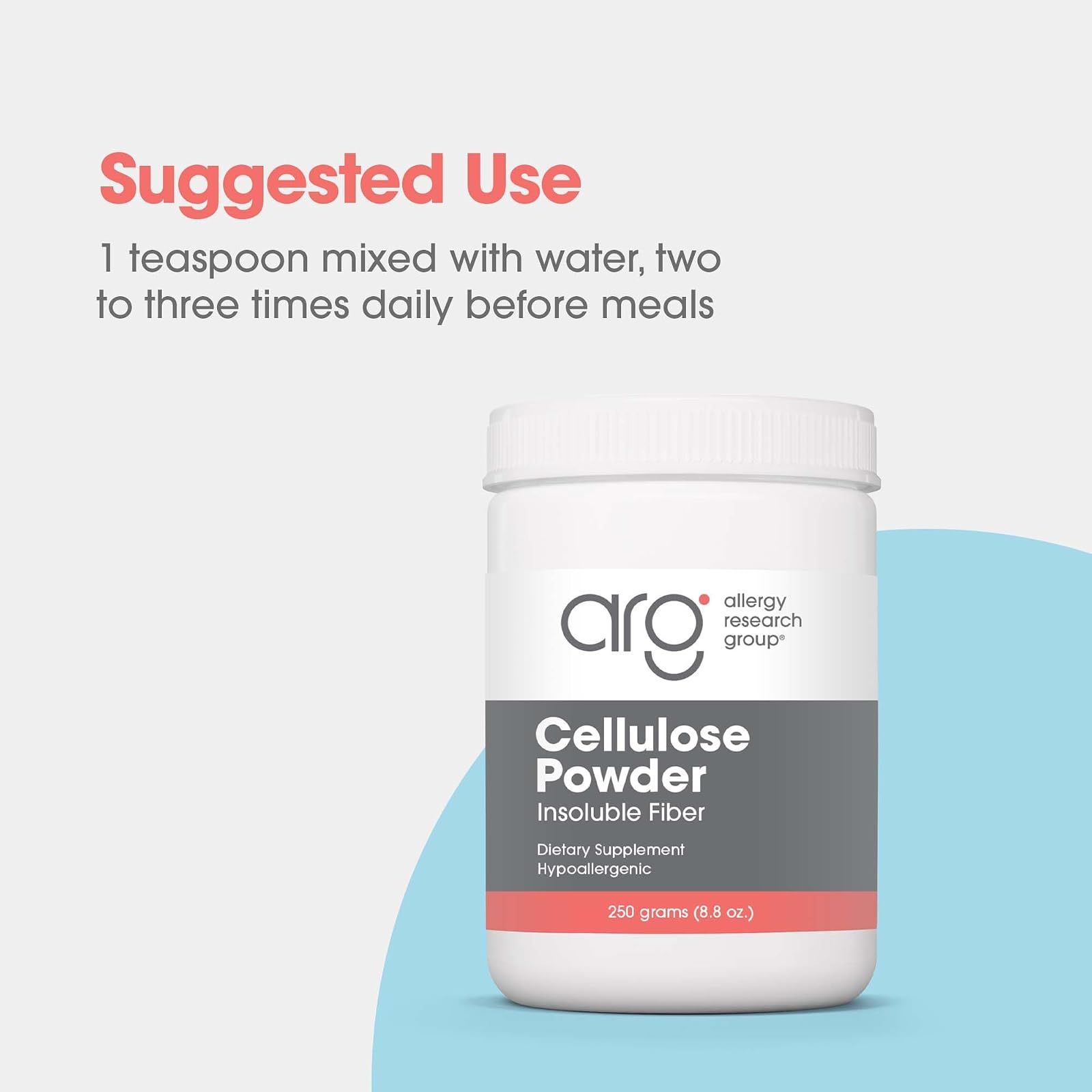 Allergy Research cellulose powder benefits